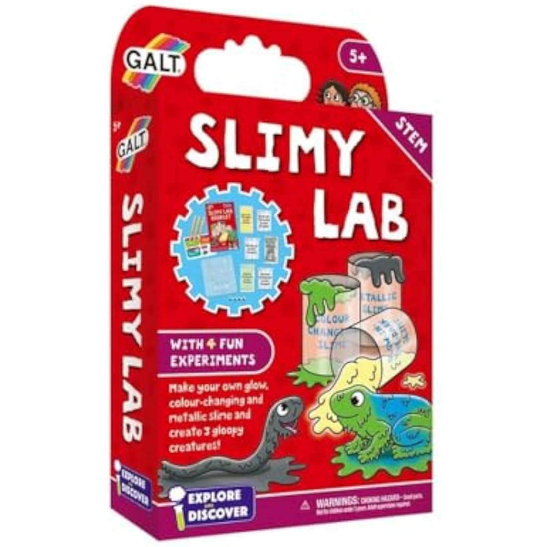 Galt Slimy Lab-Explore and Discover Science Slime Making Kit with 4 Fu ...