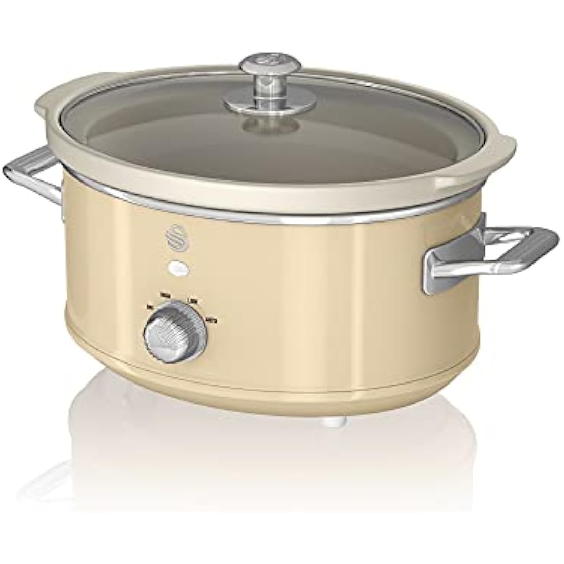 Swan SF17021CN Retro Slow Cooker with 3 Temperature Settings, Keep War ...