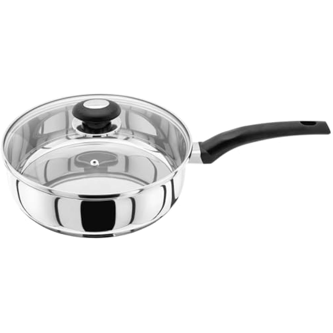Judge Essentials Stainless Steel Large Saute Pan 24cm, Induction Ready ...