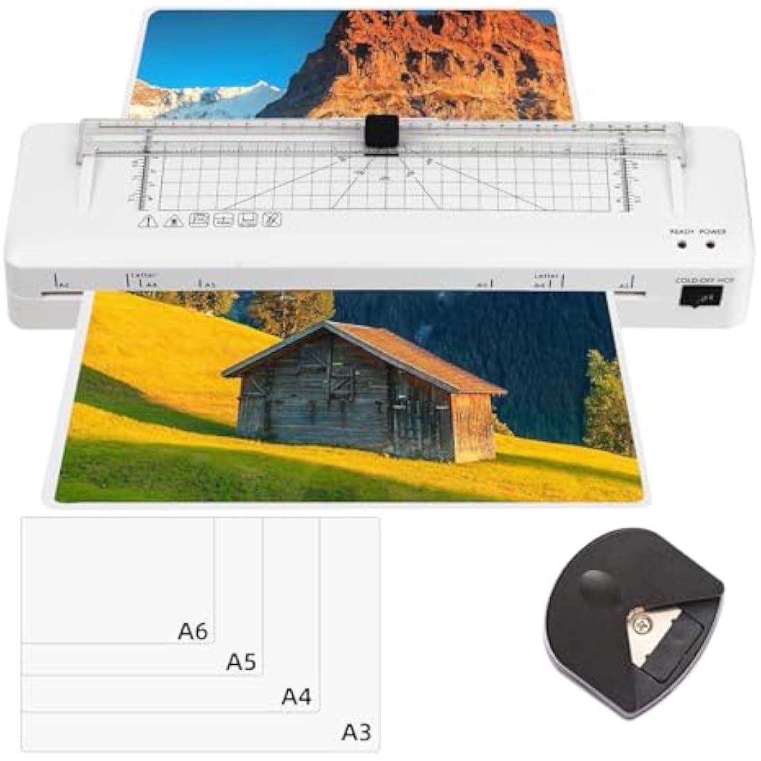 Laminator, A3 Laminator Thermal and Cold Laminating Machine with Built ...