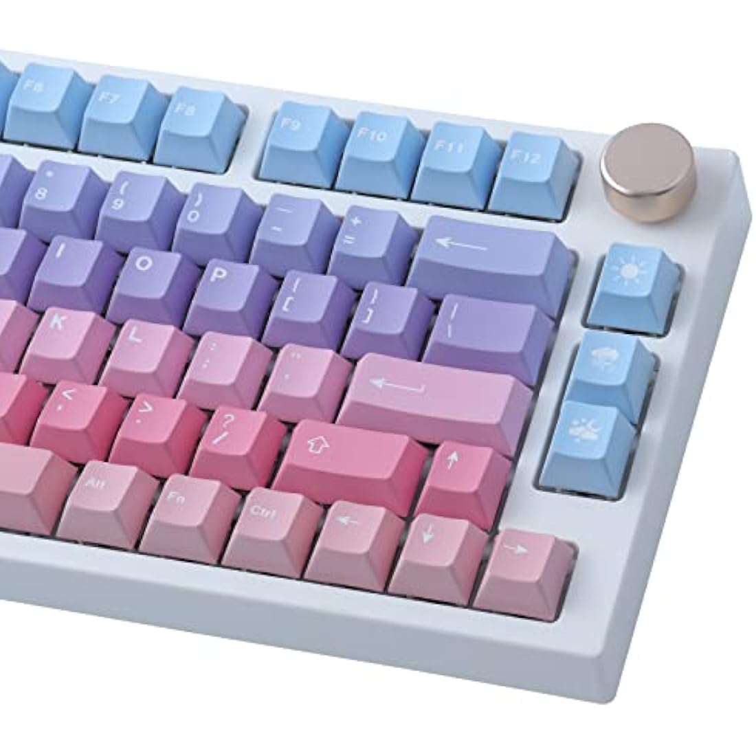 Tsungup PBT 129 Key ANSI&ISO Layout Cherry Profile Dye-Sublimated Keyc ...
