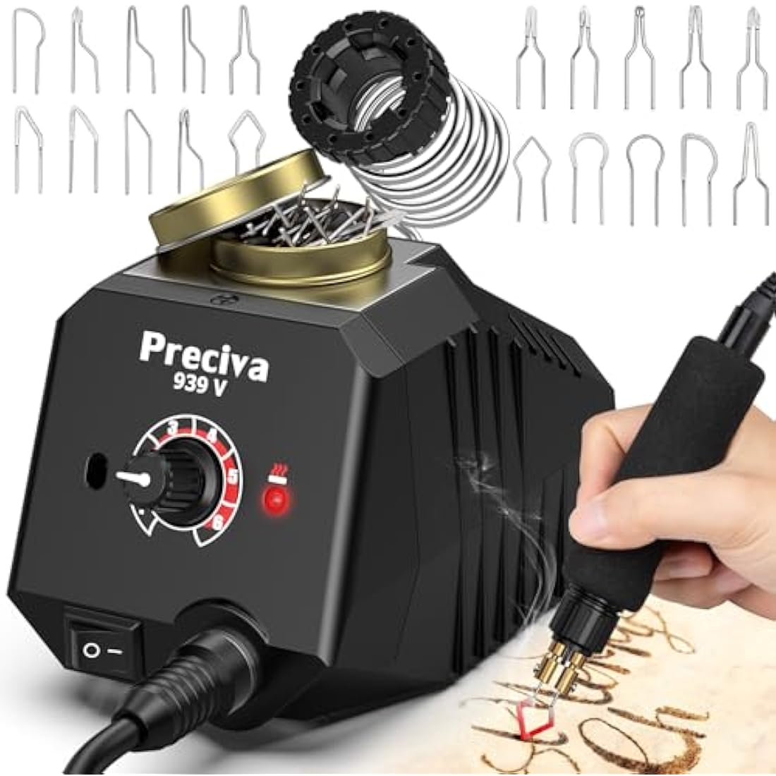 Wood Burning Kit, Preciva Temperature Adjustable Woodburner Pyrography ...