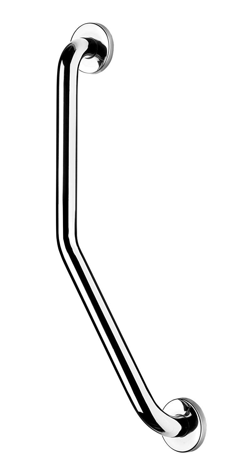 Croydex AP501341 Stainless Steel Chrome Safety Support Rail Angled Gra ...