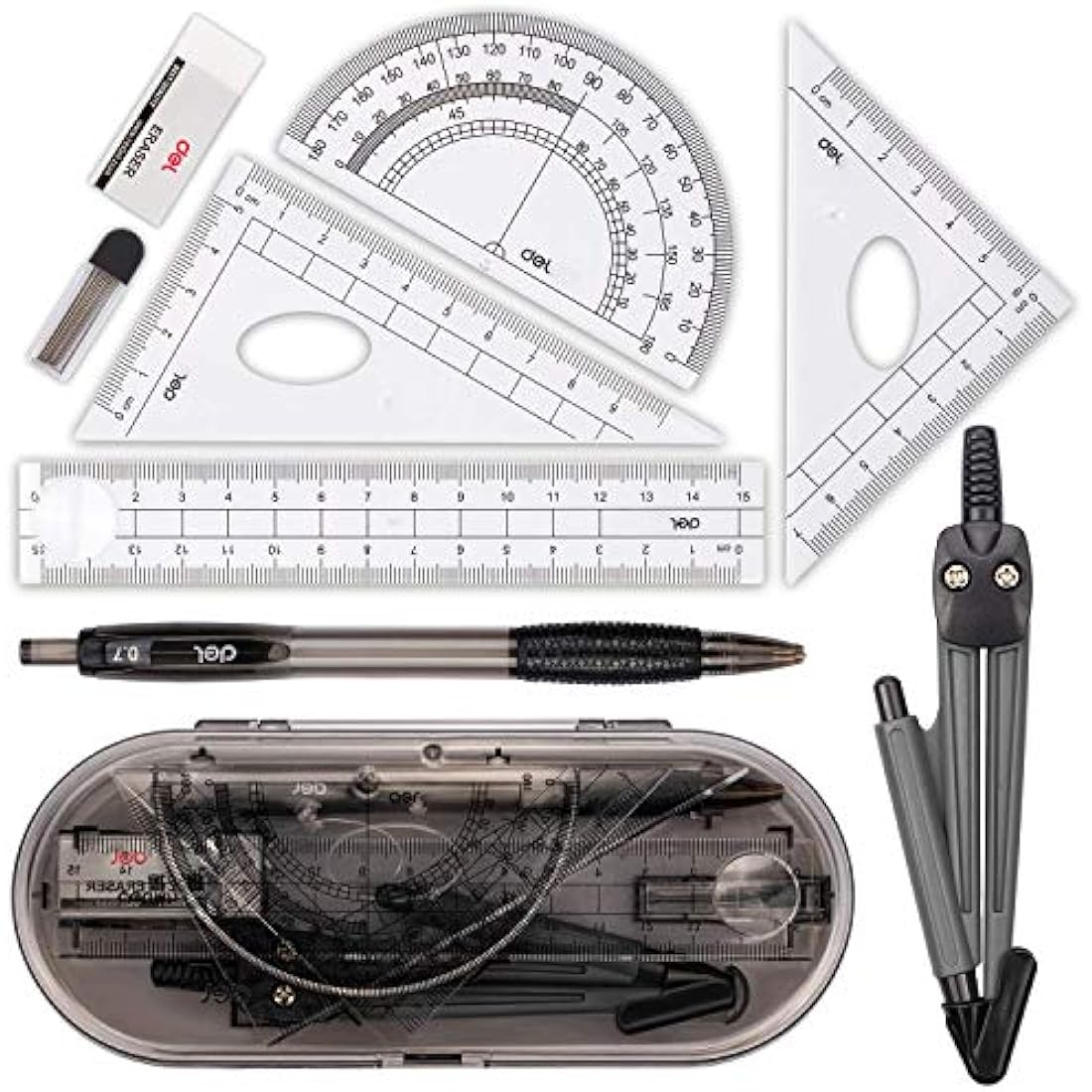 Maths Set Geometry Set Muscccm Compass Set 8 Pieces School Supplies Dr ...