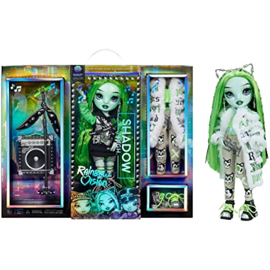Shadow High Rainbow Vision Neon Shadow - HARLEY LIMESTONE - Neon Green ...