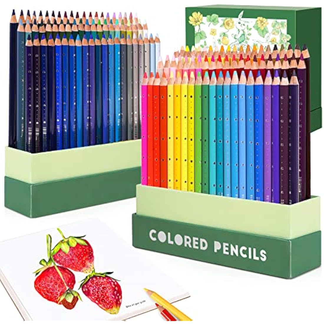 Arrtx 126 Colouring Pencils Set, Professional Premium Soft Core Colour ...