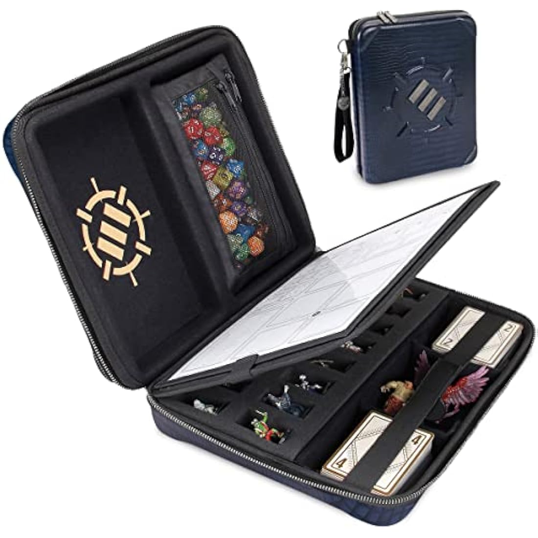 ENHANCE Collector's Edition RPG Organizer Case - DnD Binder with Built ...