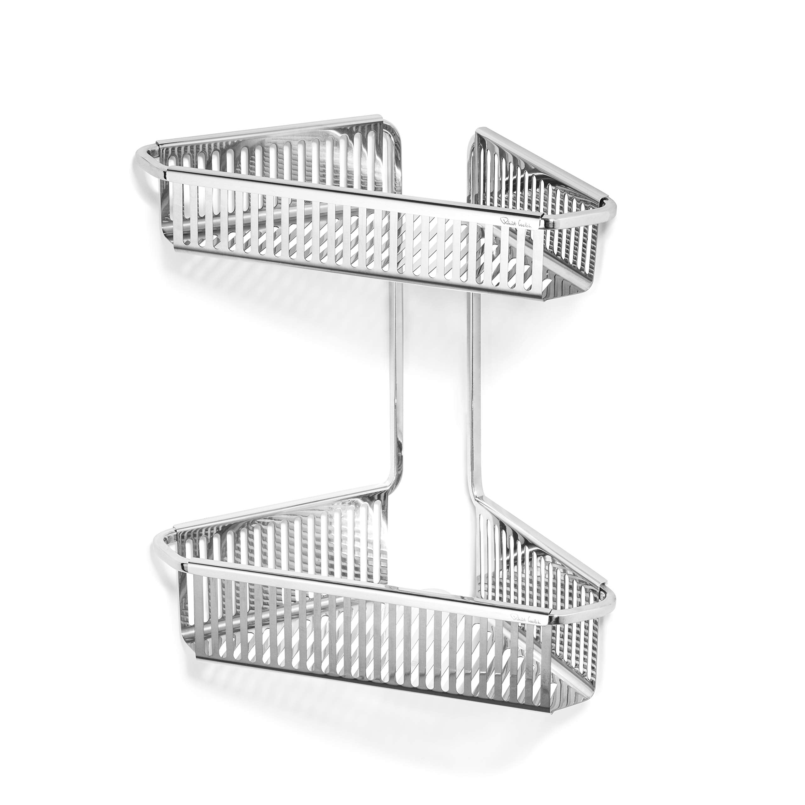 Robert Welch Burford Corner Shower Basket Double. Made from stainless ...