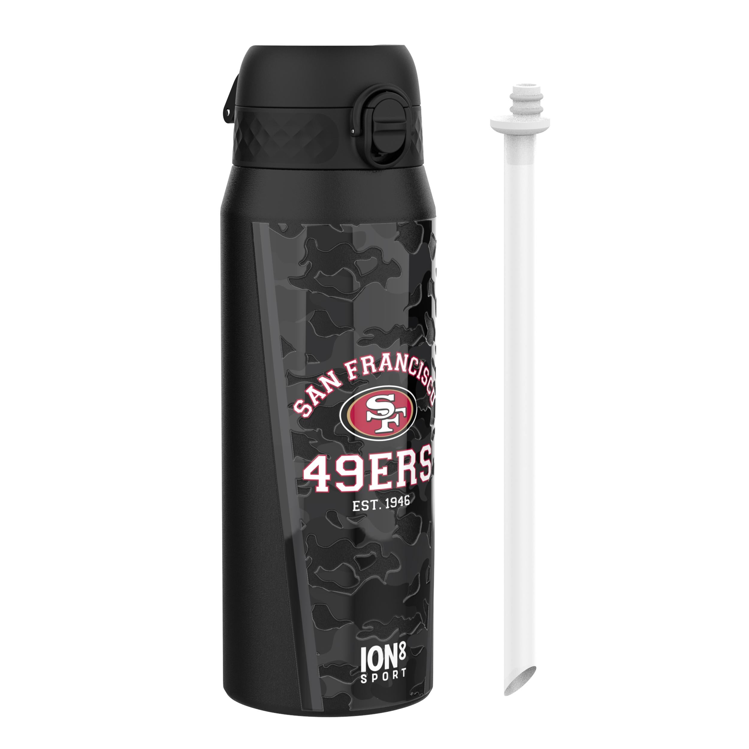 NFL x ION8 Insulated Steel Water Bottle, NFL 49ers, 750ml (24oz ...