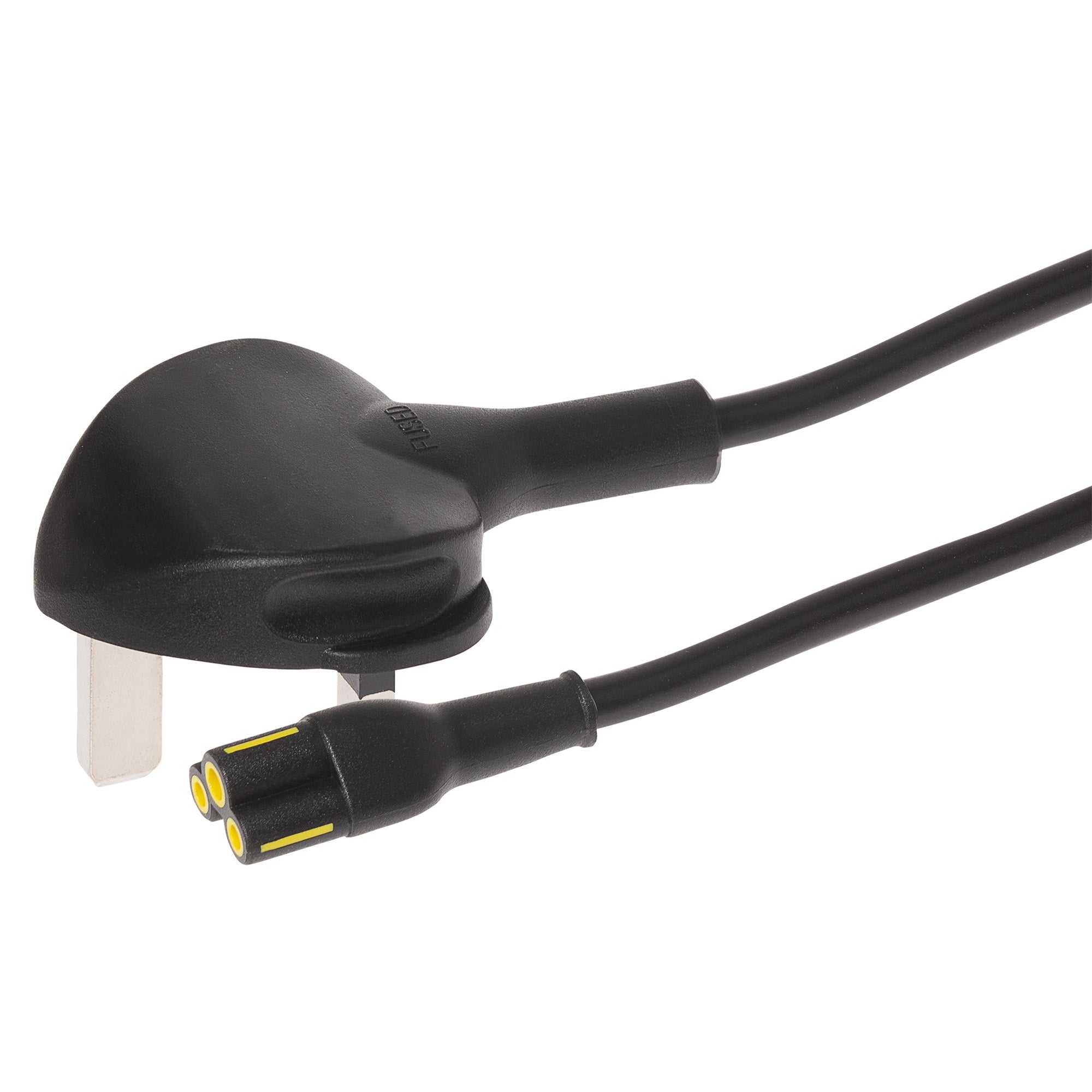 Maplin Power Lead IEC C5 Clover Leaf Plug Female to UK 3-Pin Plug - 2m ...