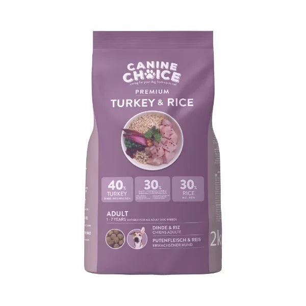 Canine Choice Premium Adult Dry Dog Food 2kg - Turkey – Bidnamic Store