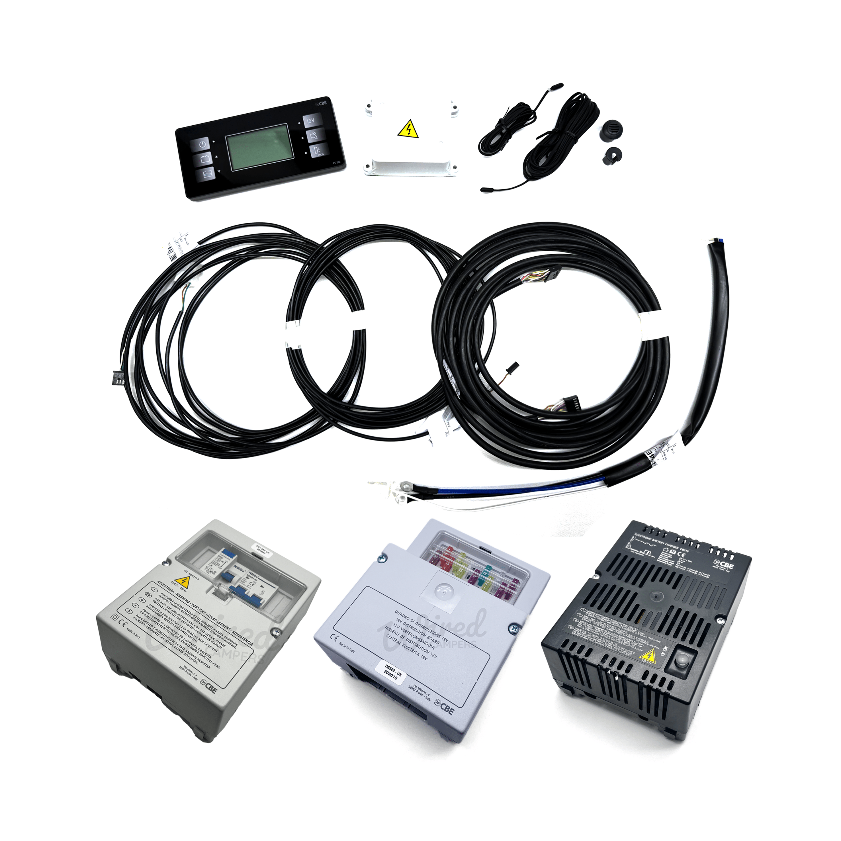CBE PC210 Camper Van Electrical Kit With Black Control Panel – Bidnamic ...