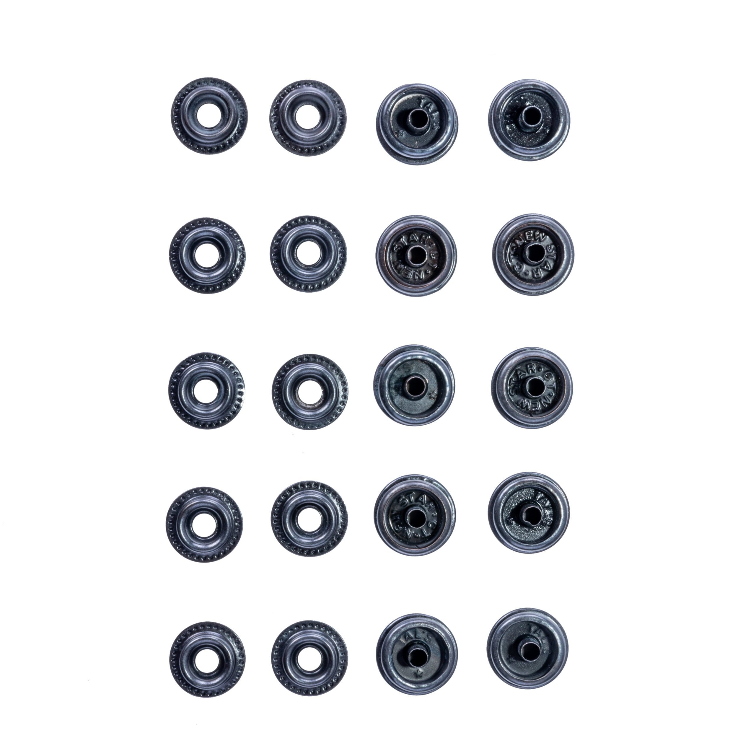 Van-X Metal Curtain Poppers – Set of 10 Durable Snap Fasteners for Van ...