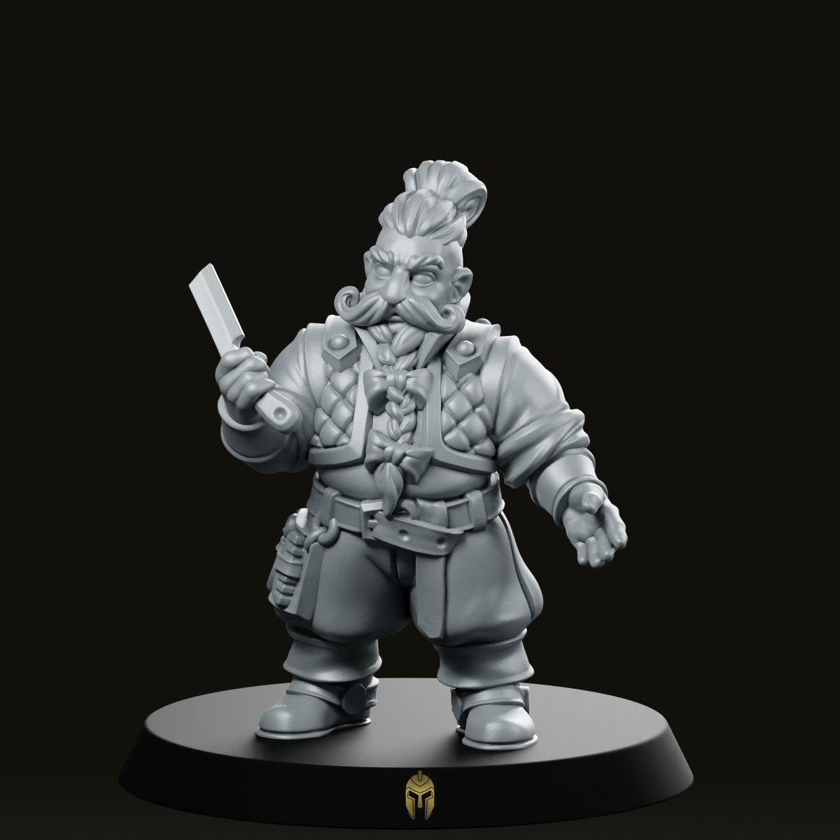 Dwarf Barber Fantasy Miniature – Bidnamic Store