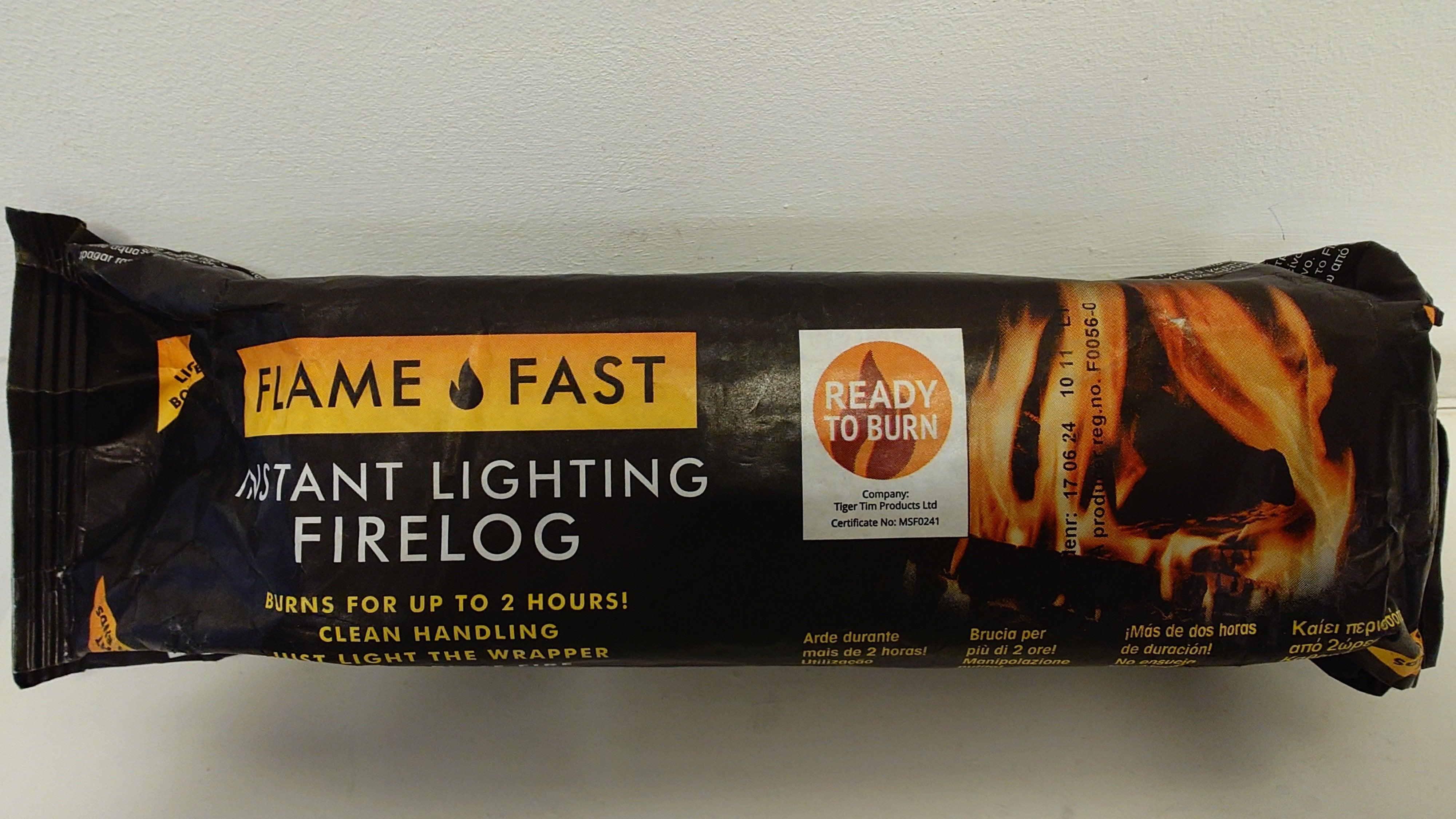 Flame Fast Instant Lighting Firelog – Bidnamic Store
