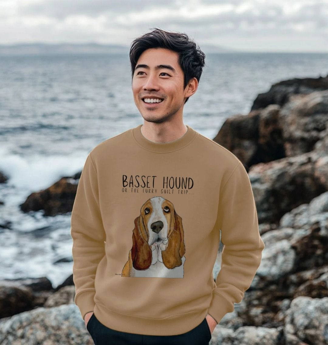 Basset Hound Crew Neck Sweatshirt: The Ultimate Furry Guilt Trip ...