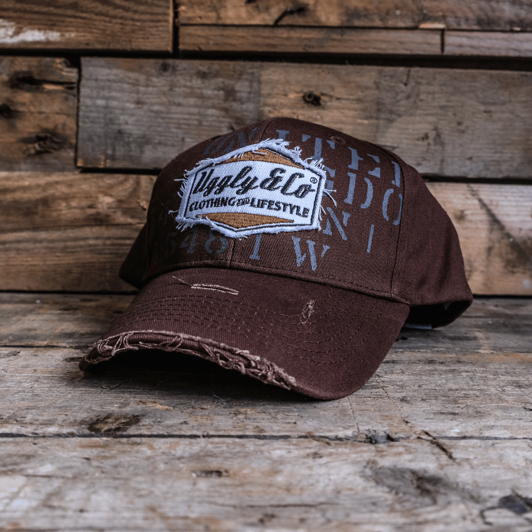 Brown 'Aviation' Diamond Cap – Bidnamic Store
